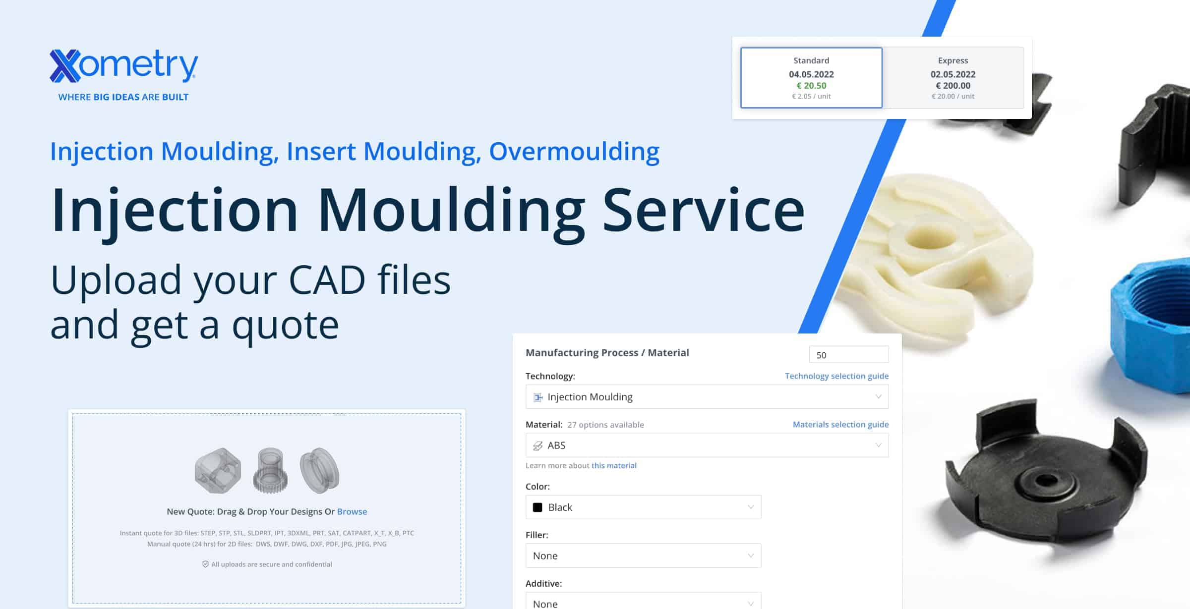 Injection Moulding Services | Xometry Türkiye